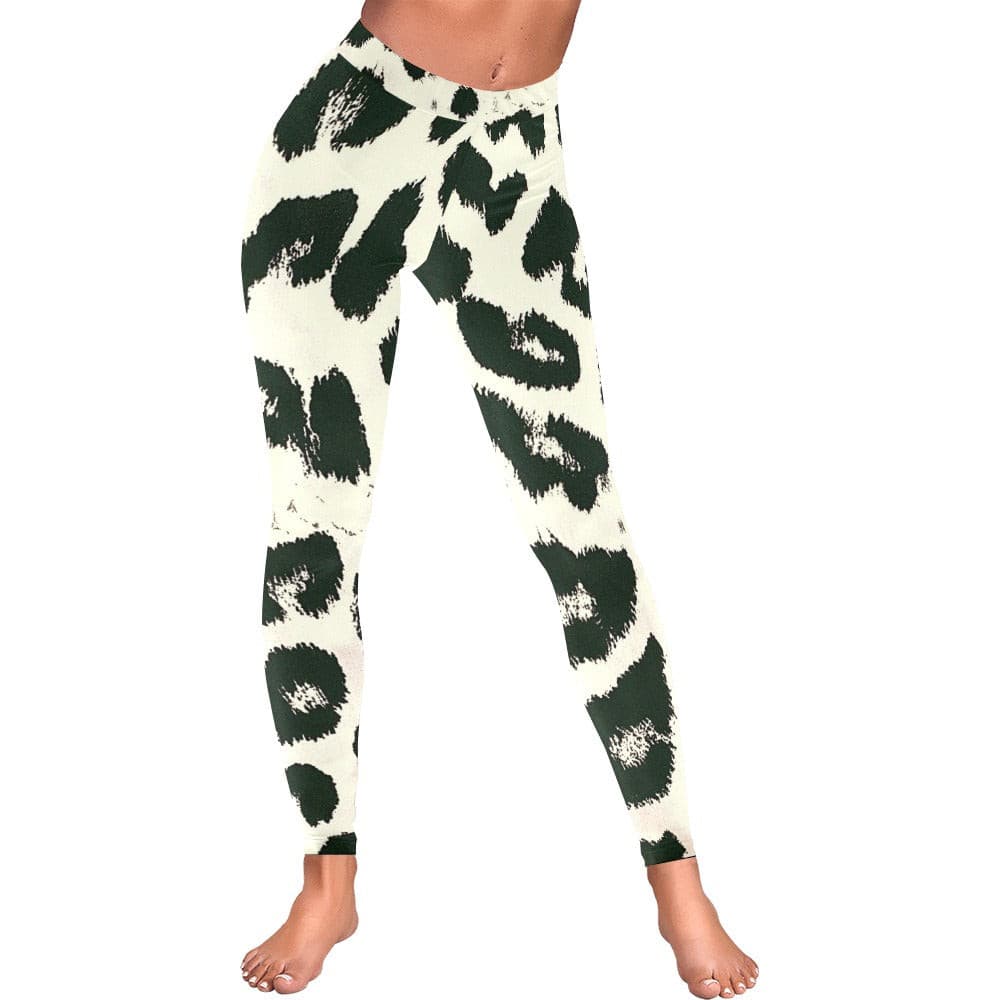 Snow Leopard Low Rise Leggings (Invisible Stitch) – ElleBabyYeah
